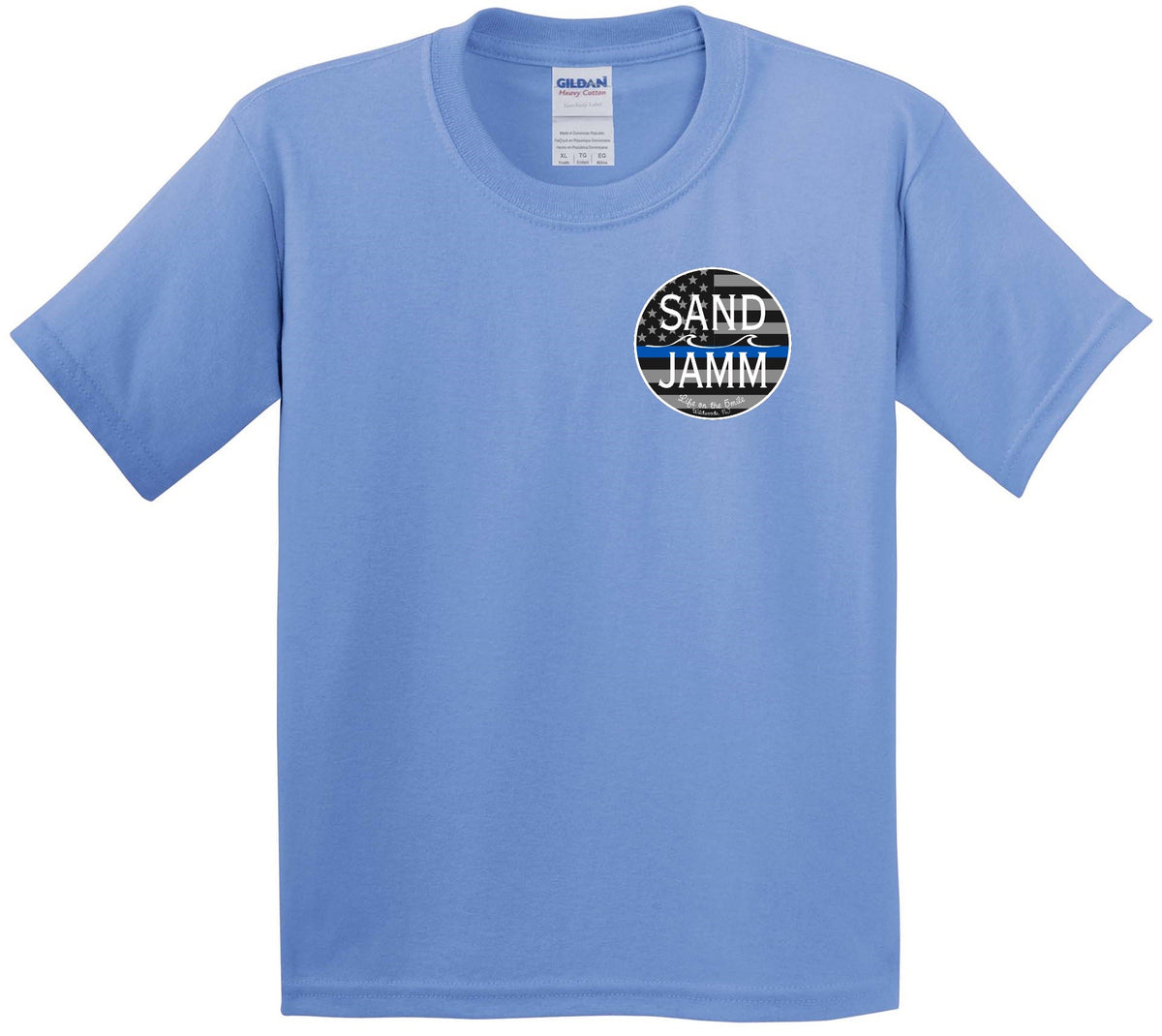 SJ KIDS TEE - BLUE LINE/BLUE – Sand Jamm