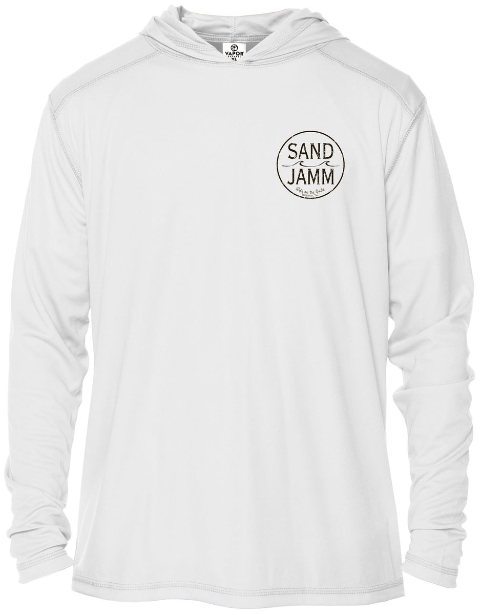 SUNSHIRT/HOOD-WHITE – Sand Jamm